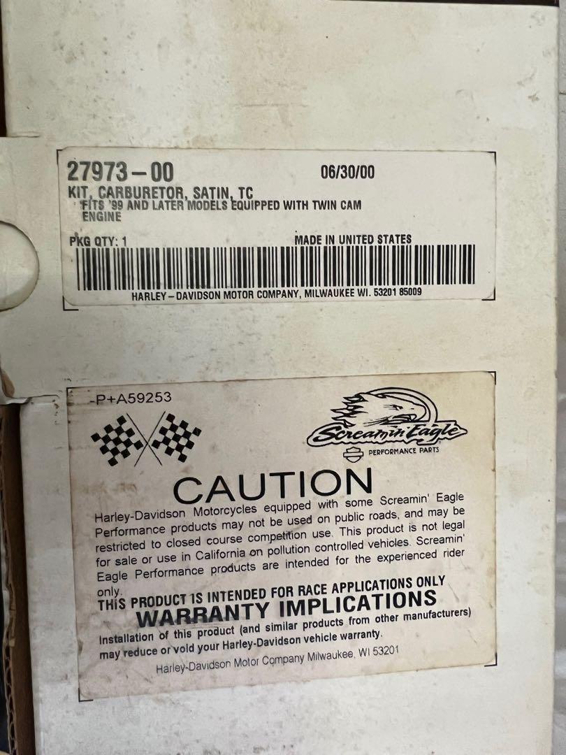 Harley Davidson Screaming Eagle Holley Carb Kit, Motorcycles ...