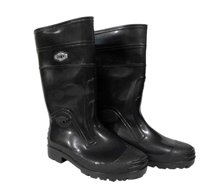 Hawk Rain Boots Work Rain Waterproof Shoes Rubber Boots, Men's Fashion ...
