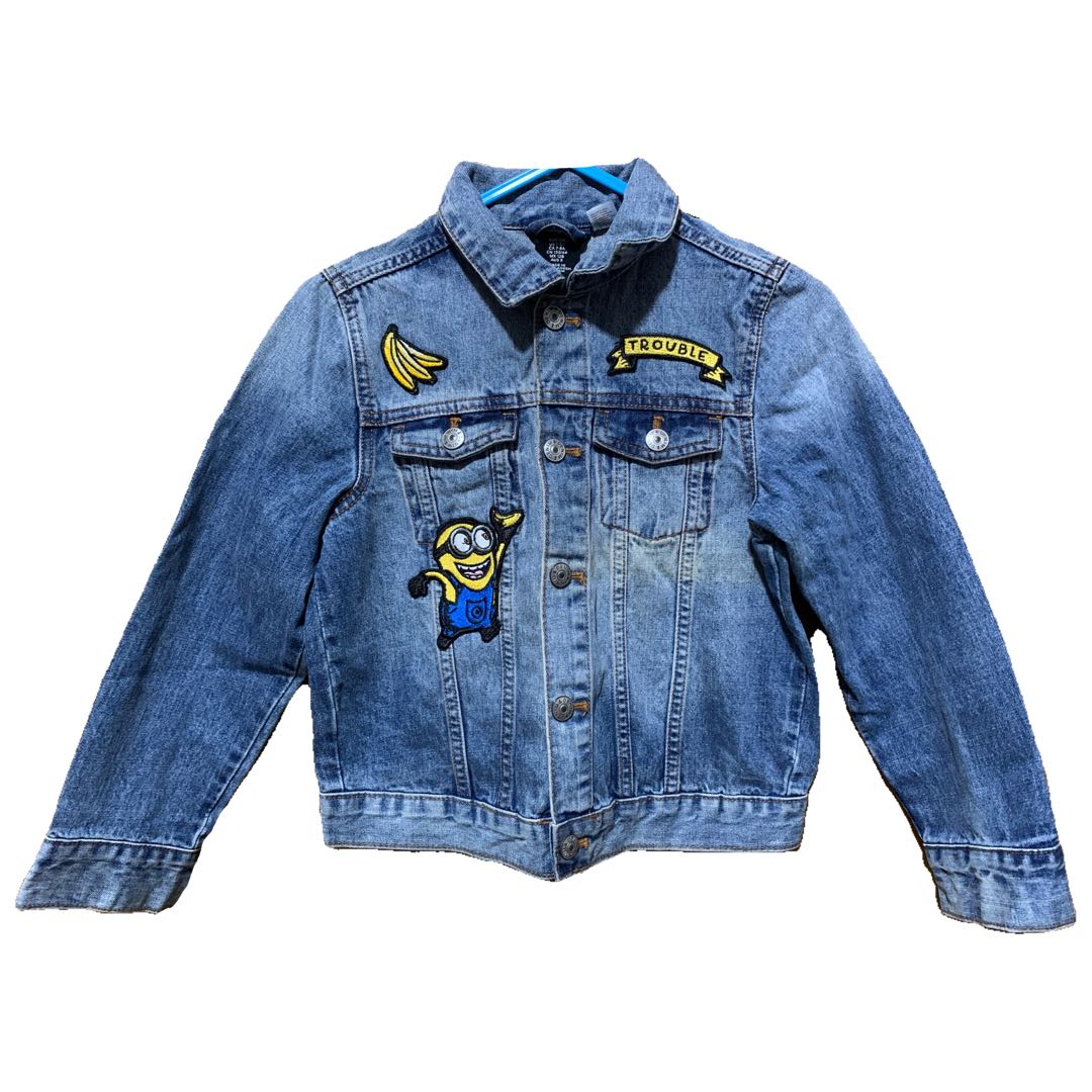 H&M 7-8Y Despicable Me/Minions Denim Jacket, Babies & Kids, Babies ...