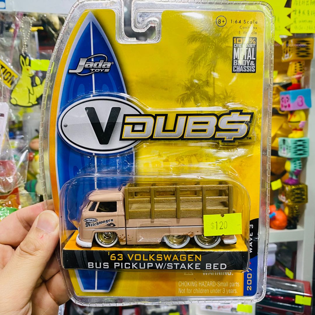 Jada V Dubs ‘63 Volkswagen Bus Pickup W/Stake Bed T1 T2 Van 福士 大眾 六輪貨車 ...