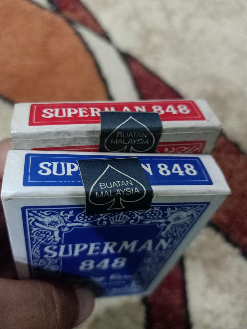 kad terup lama - vintage playing cards superman 848, Hobbies & Toys ...