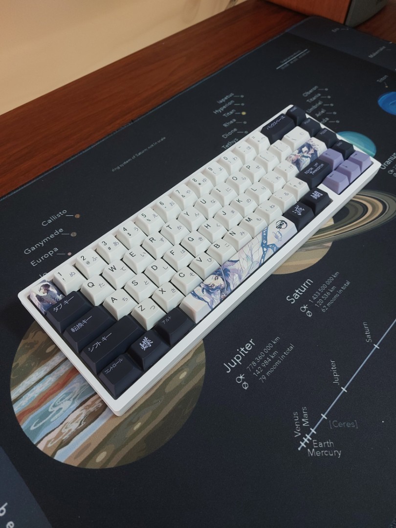KBD67Lite w Jwick Ultimate Black and Demon Slayer Shinobu Keycaps ...