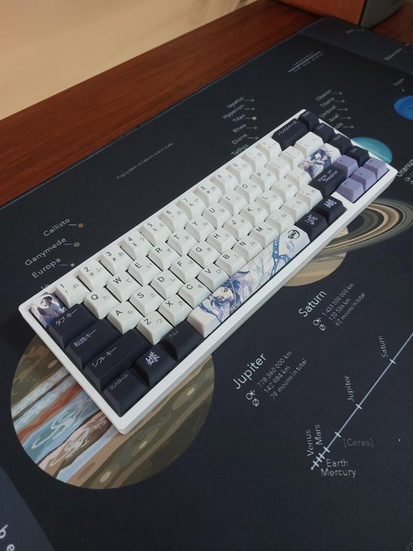 KBD67Lite w Jwick Ultimate Black and Demon Slayer Shinobu Keycaps ...