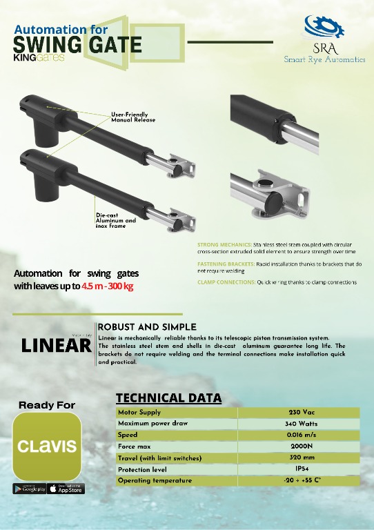 KING GATE LINEAR SWING GATE, Furniture & Home Living, Security & Locks ...