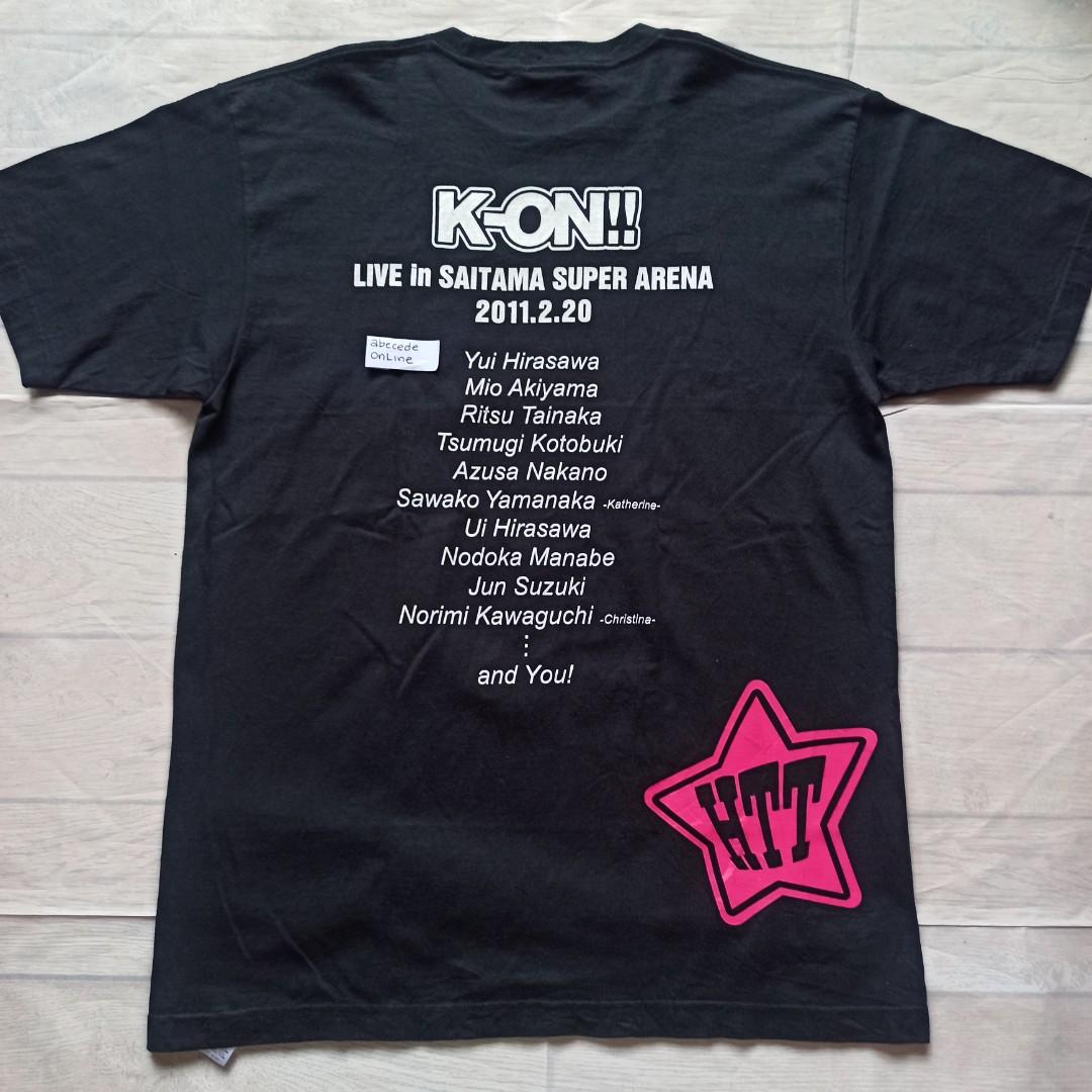 K-ON Live in Saitama Come With Me official tshirt size L, Fesyen Pria ...