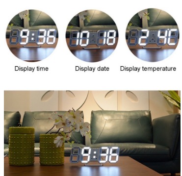 Cheapest SG Stock LED Digital USB Minimalist Alarm Table Wall Clock USB ...