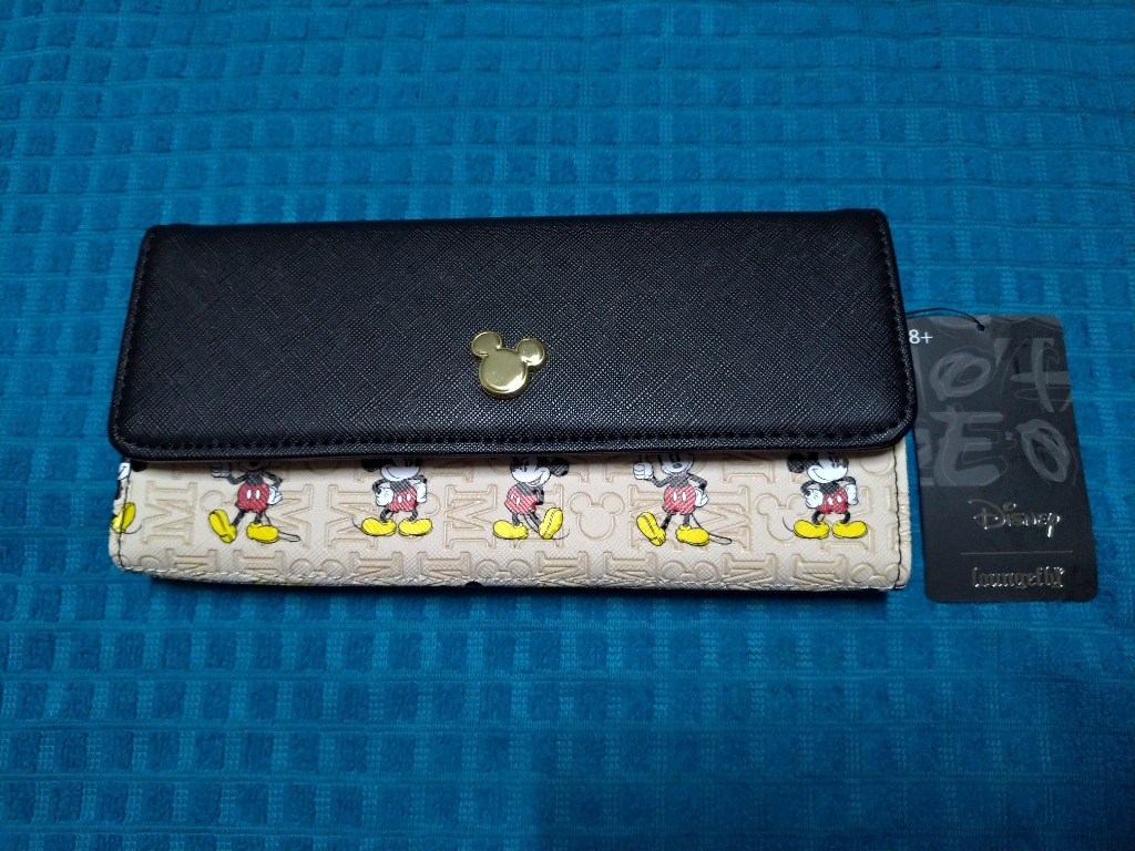 Loungefly Disney Mickey Mouse Hardware Faux Leather Wallet, Women's ...