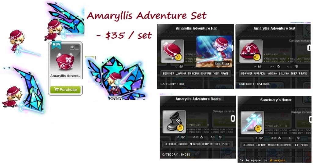 MapleSEA Aquila Cash EQ Sets 2, Video Gaming, Gaming Accessories, In ...