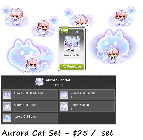 MapleSEA Aquila Cash EQ Sets 2, Video Gaming, Gaming Accessories, In ...