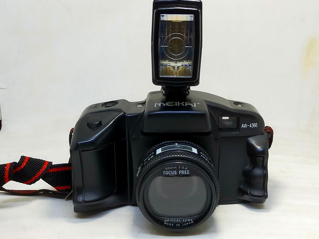 meikai 35mm film camera with 50mm and external flash, Photography ...