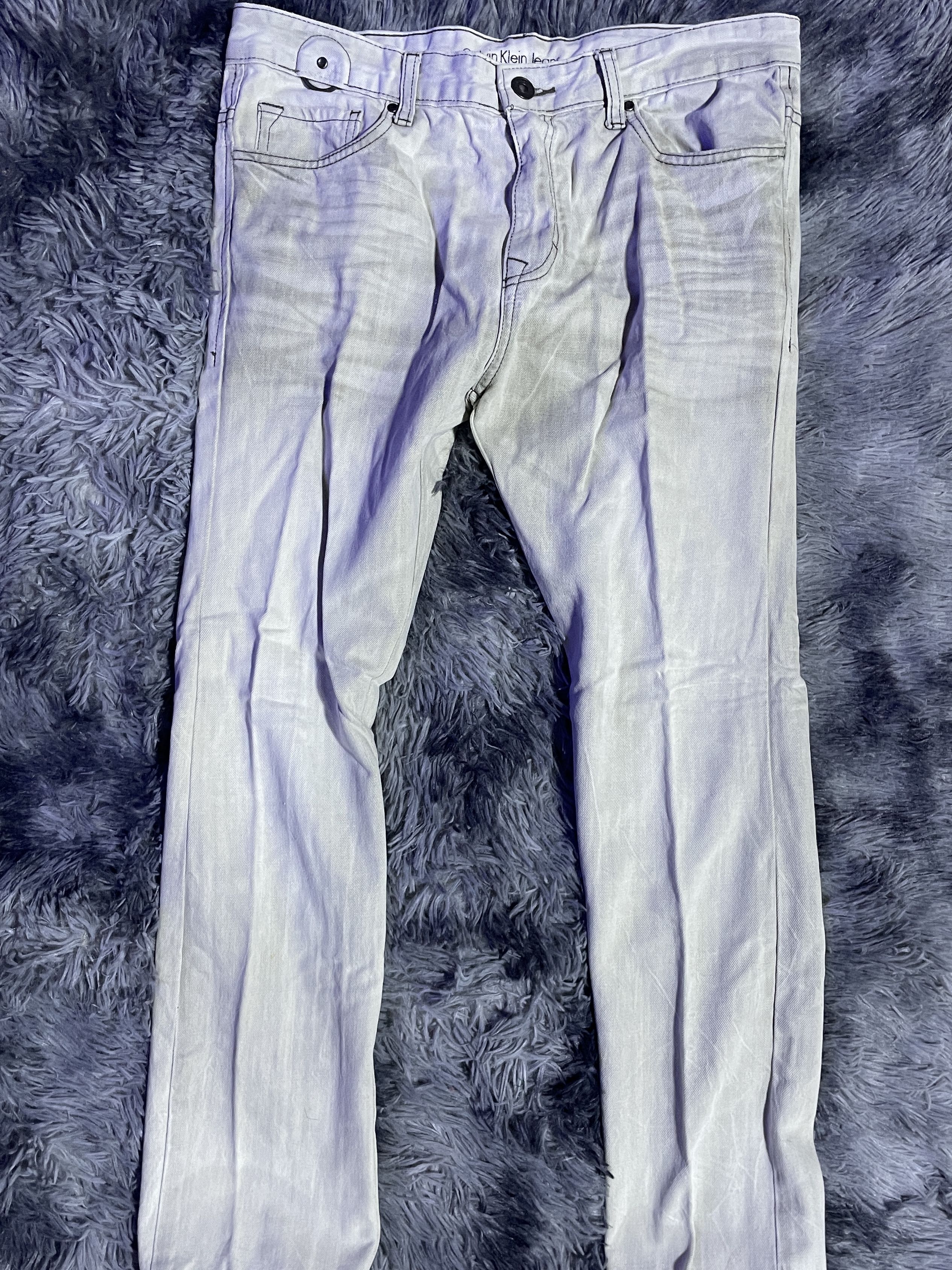 Mens Calvin Klein Washed Maong Pants, Men's Fashion, Bottoms, Jeans on ...