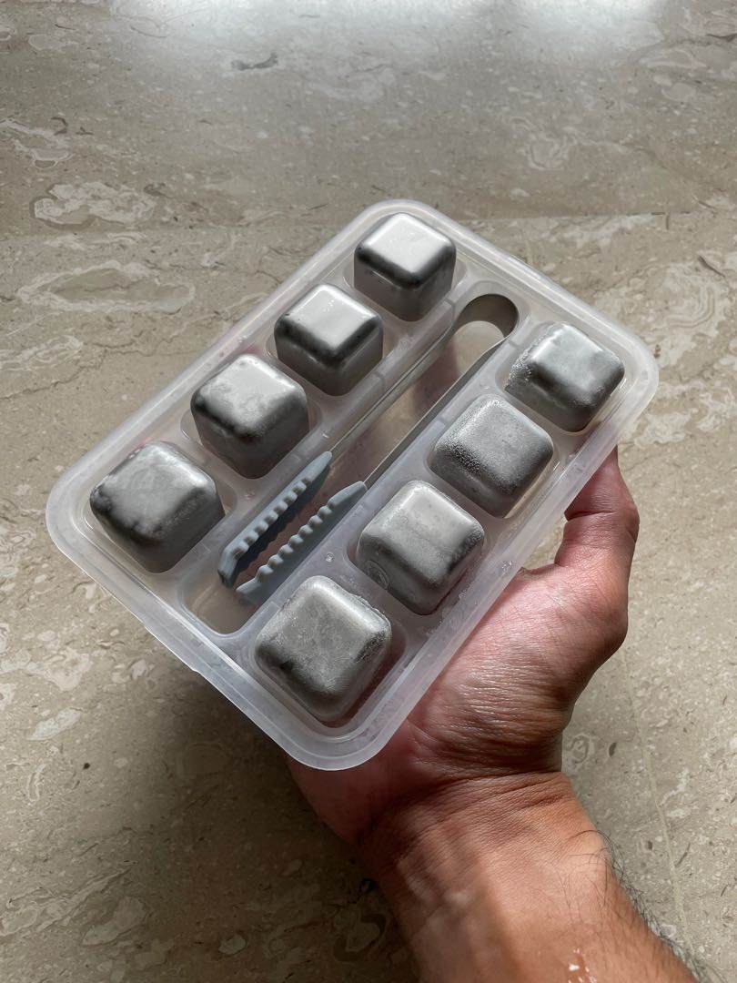 Metal Ice Cube (Set), Furniture & Home Living, Kitchenware & Tableware ...