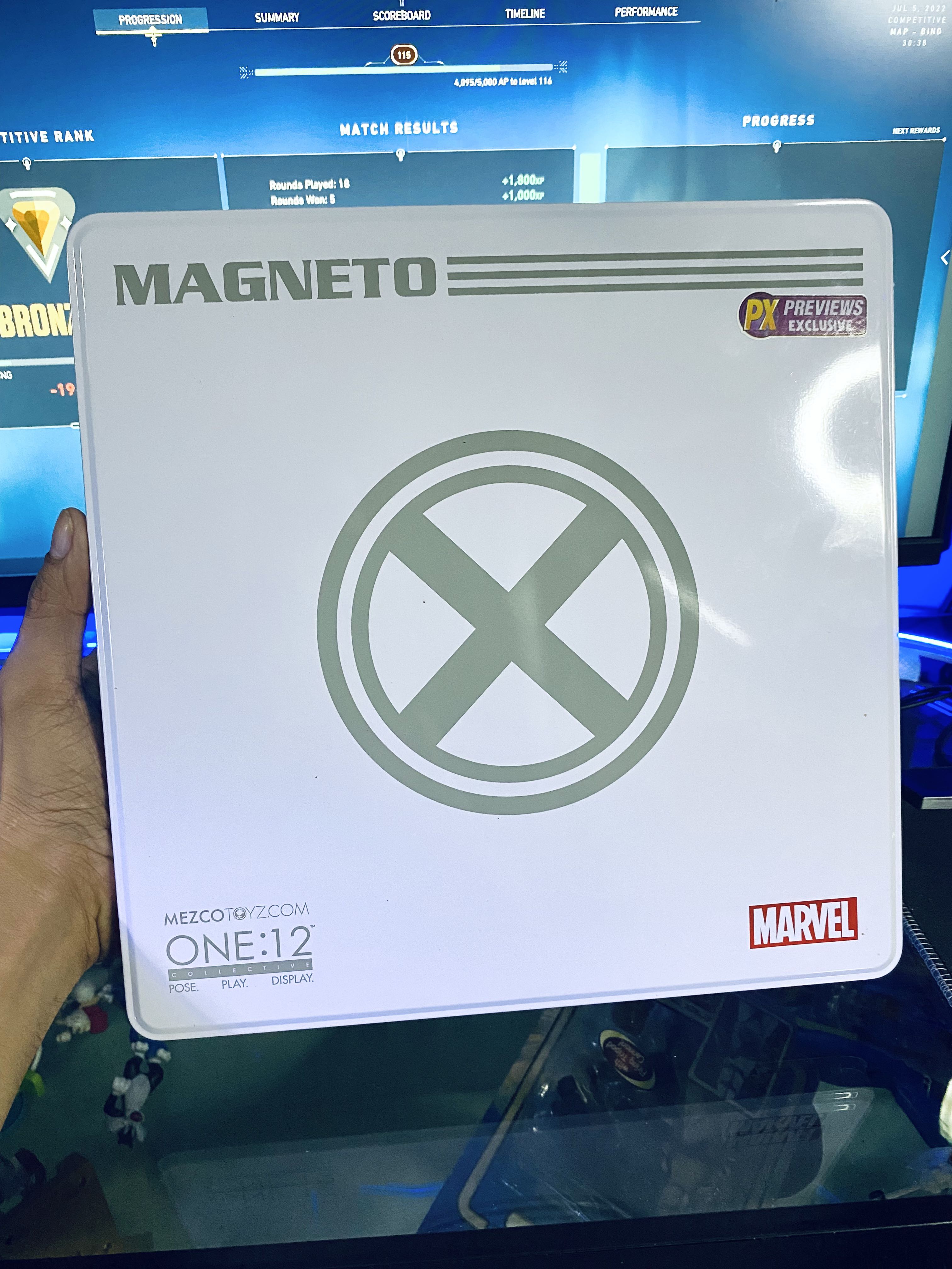 Mezco PX white MAGNETO - Rare, Hobbies & Toys, Toys & Games on Carousell