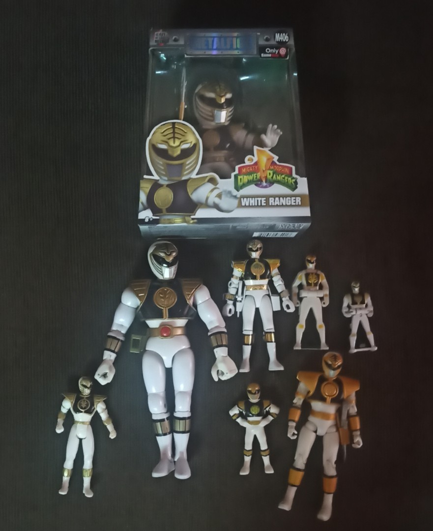 MMPR White Ranger Lot, Hobbies & Toys, Toys & Games on Carousell