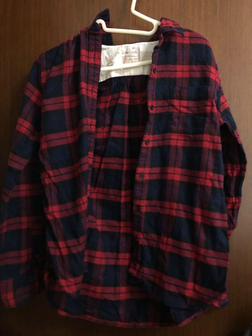 Muji red checkered flannel, Women's Fashion, Coats, Jackets and ...