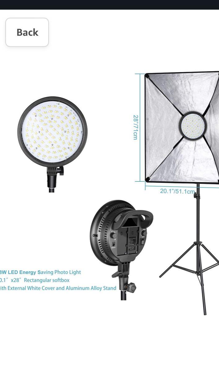 Neewer LED Softbox Lighting Kit, Photography, Photography Accessories ...
