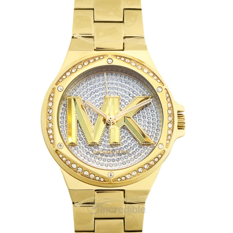 [NEW] Michael Kors Lennox Quartz Gold-tone Dial Stainless Steel Ladies ...