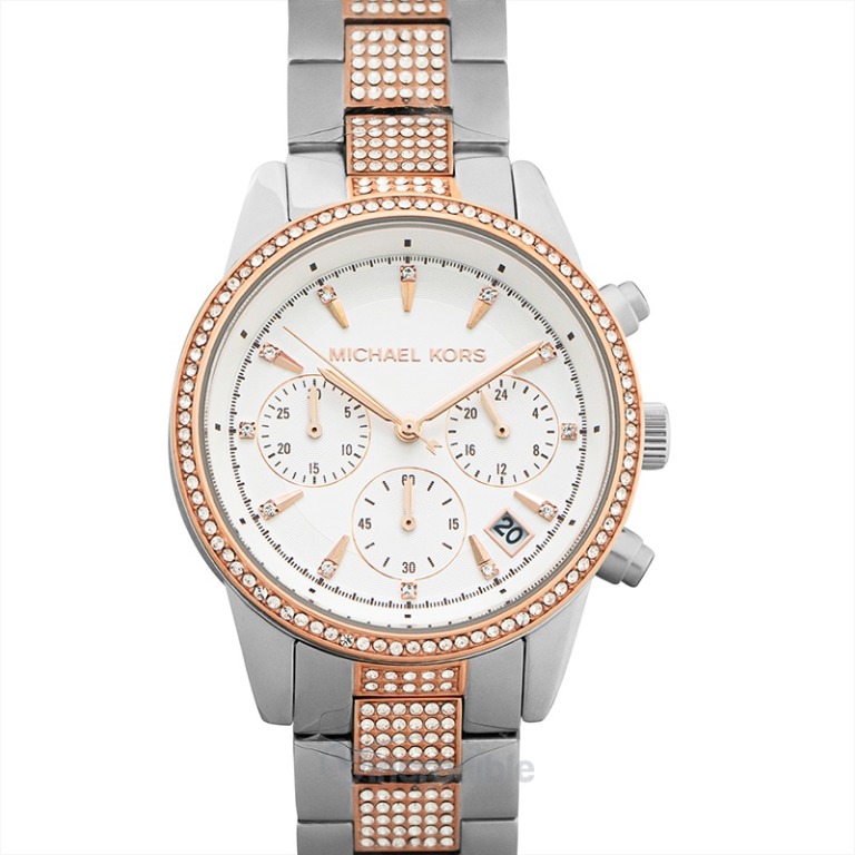 [NEW] Michael Kors Michael Kors Women's Ritz Chronograph Two-Tone ...
