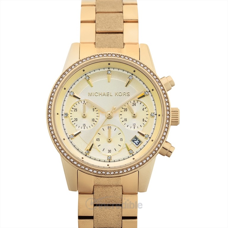 [NEW] Michael Kors Ritz Quartz Gold-tone Dial Stainless Steel Ladies ...