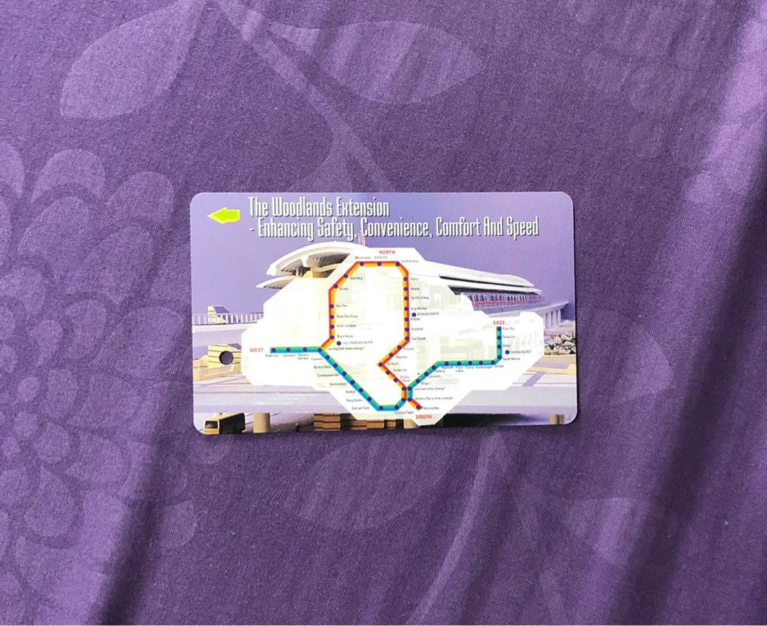 MRT Transit Link Card Singapore SMART card The Woodlands Extension ...