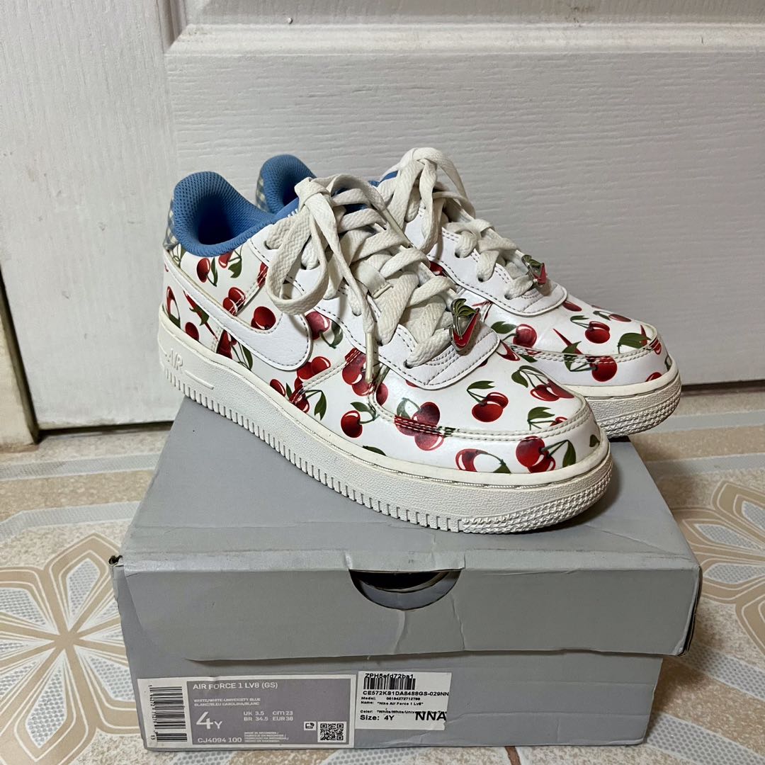 Nike Airforce 1 (cherry design), Women's Fashion, Footwear, Sneakers on ...