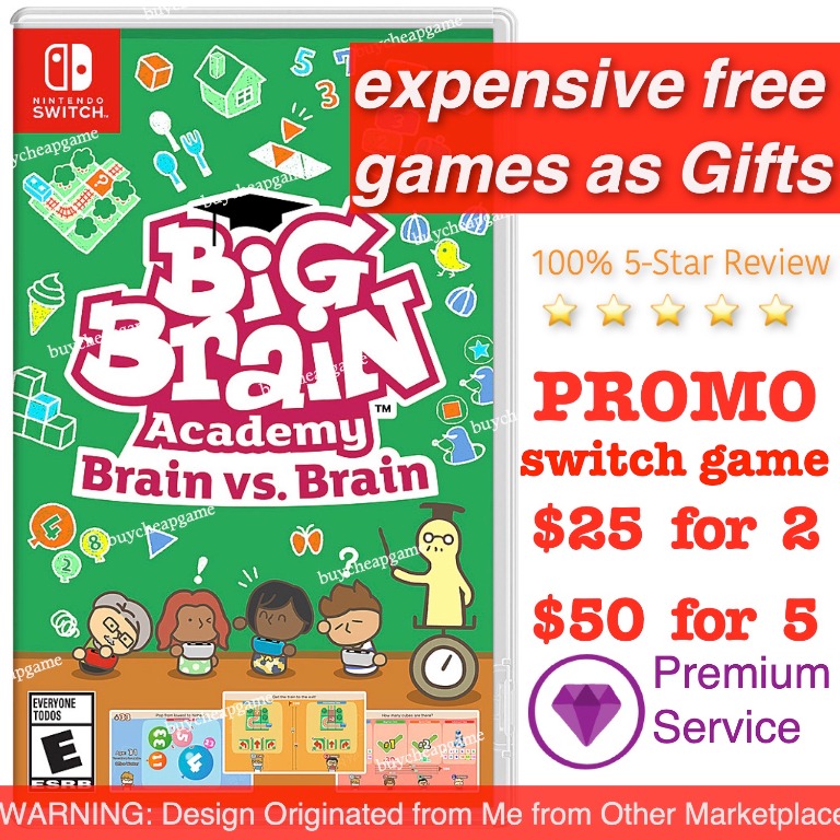 Nintendo Switch Game Big brain academy brain vs brain Nintendo switch ...