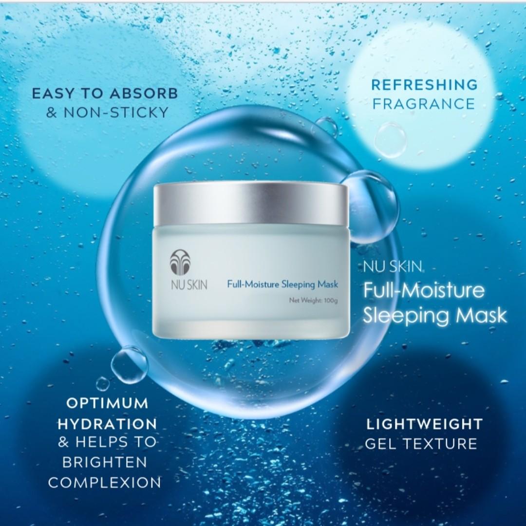 Nu Skin Full-moisture sleeping mask, Beauty & Personal Care, Face, Face ...