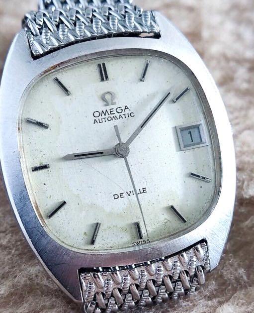 OMEGA DeVille 162.045 MESH BAND Stainless Steel AUTOMATIC 1002 Mens ...