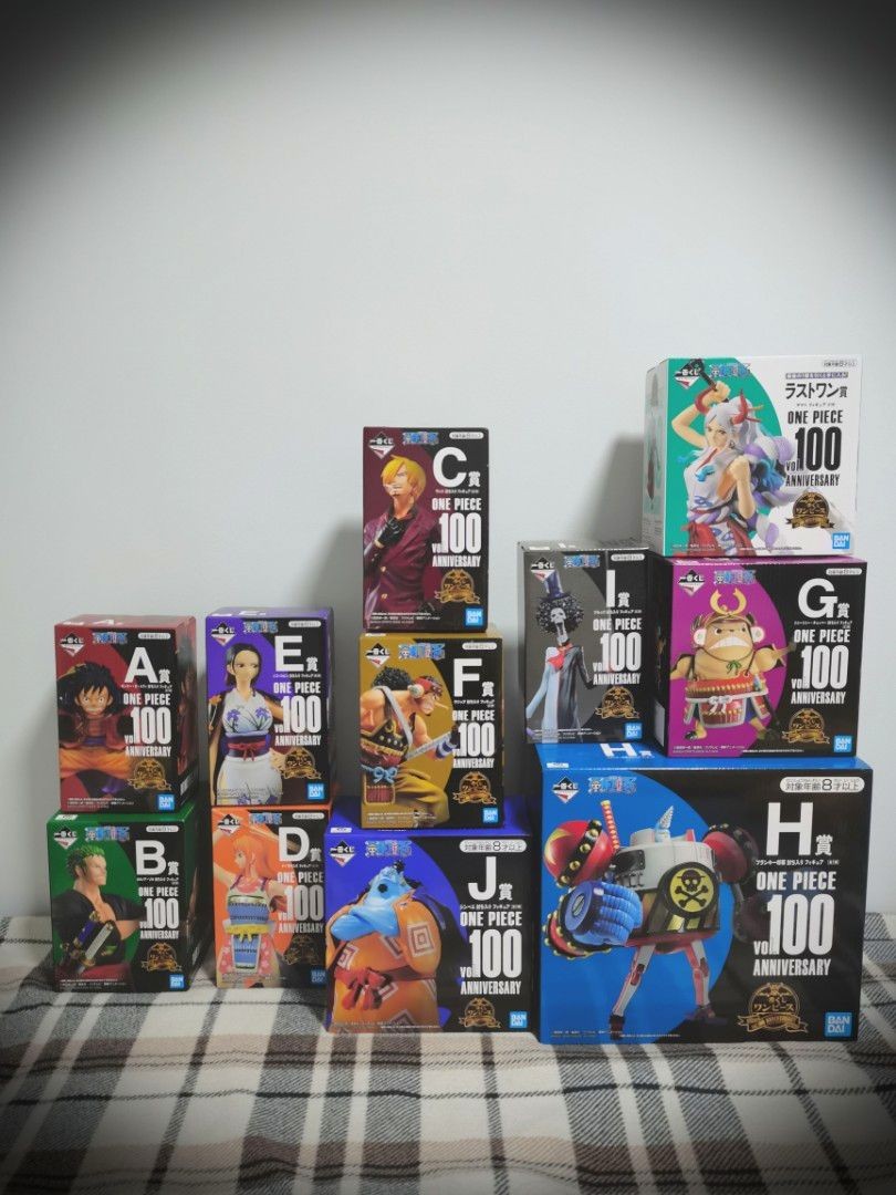 [Set of 11 RARE] One Piece vol 100 Anniversary Figure - Strawhat Crew ...