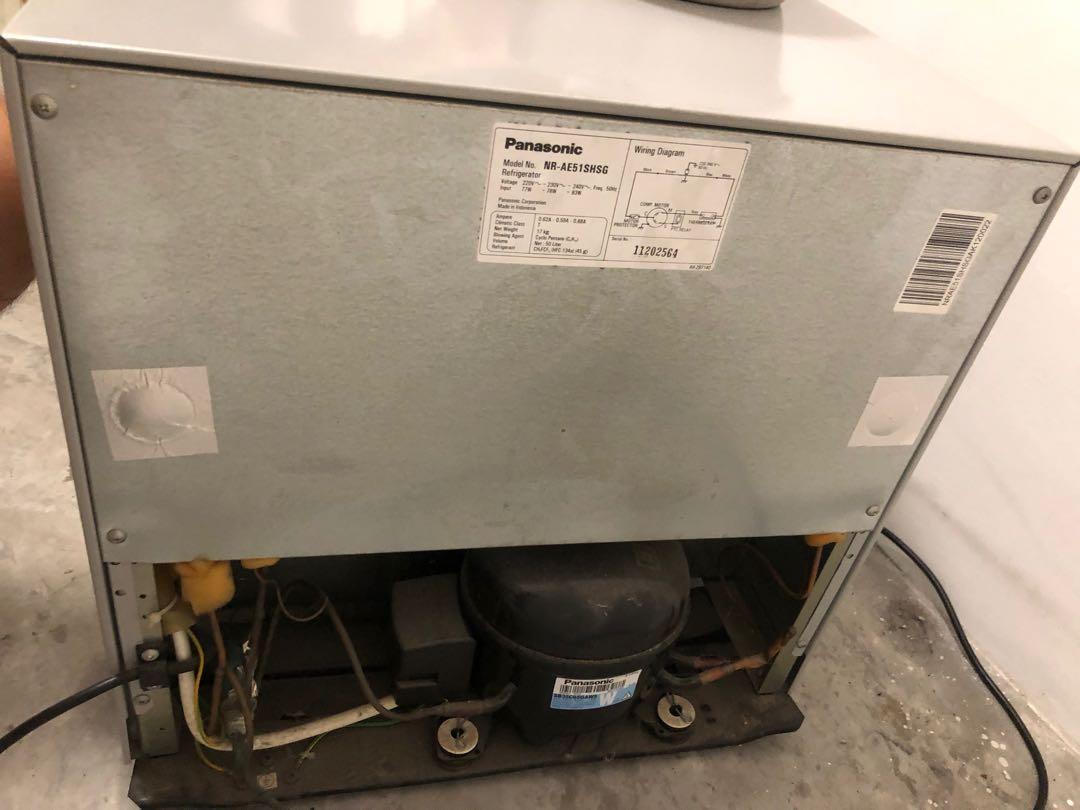 Panasonic Fridge/Refrigerator/mini bar/50L, TV & Home Appliances ...