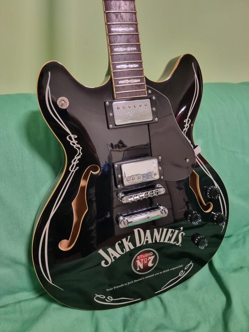 Peavey Jack Daniel's Semi Hollow Guitar. JF-1 Black glossed finished ...