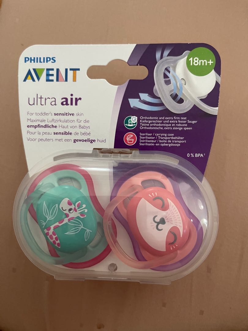 Philips Avent Pacifier 18mth (Girls), Babies & Kids, Nursing & Feeding ...