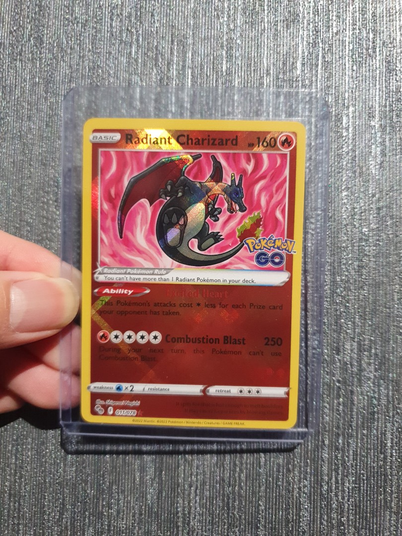 Pokemon TCG Pokemon Go Factory Defect Whitening Radiant Charizard ...