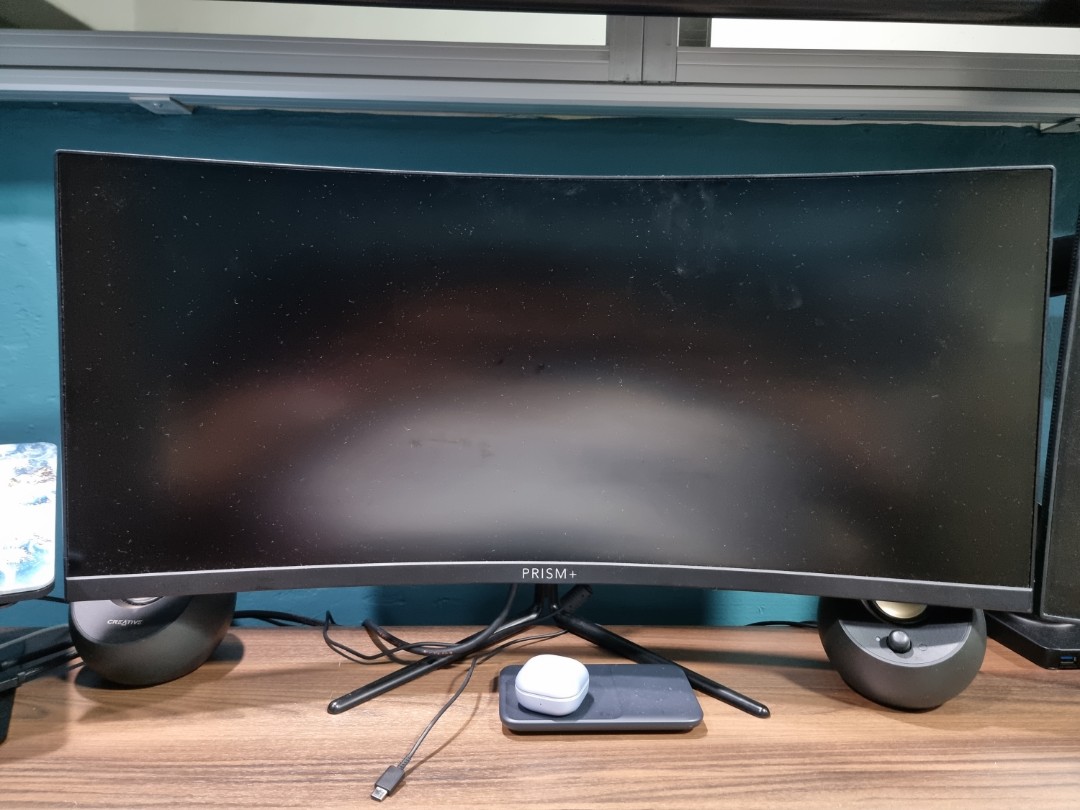 Prism+ 2 monitors with 1 Arc Monitor Arm, Computers & Tech, Parts ...