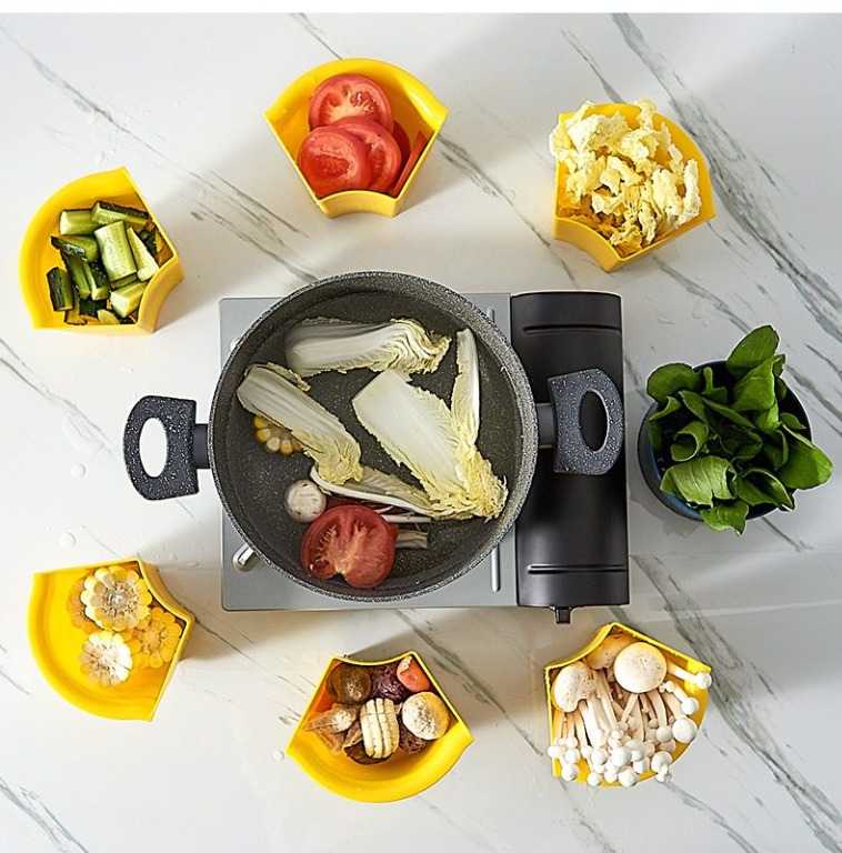 Rotating Hot Pot steamboat Platter Vegetable Drain Basket Side Dish ...