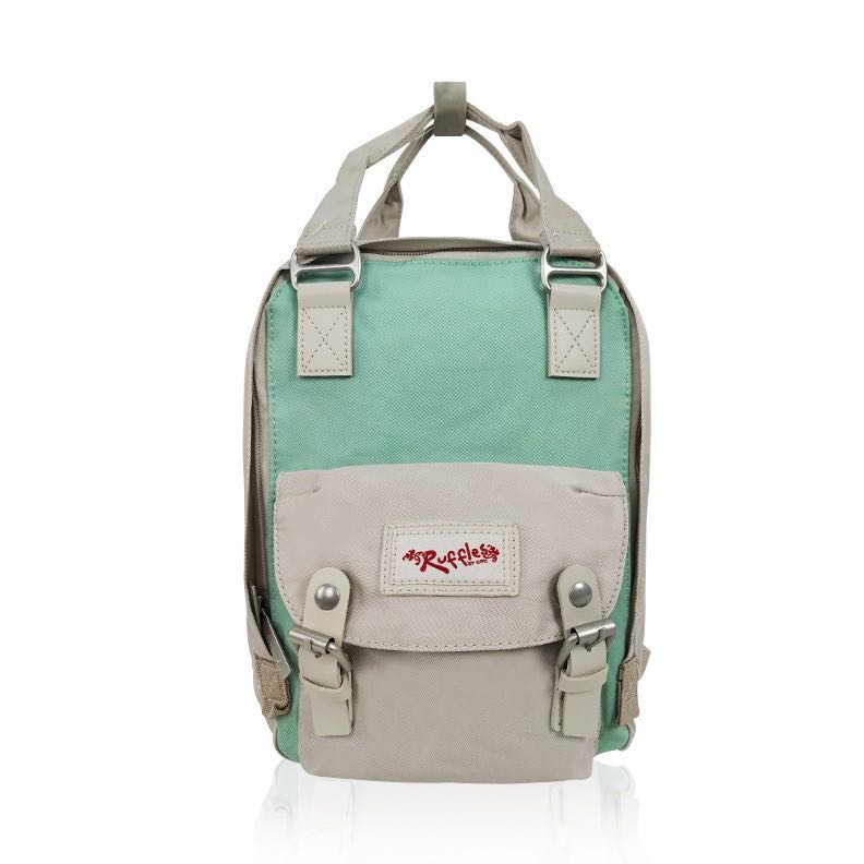 RUFFLES 12" pauline mini backpack in teal/cream, Women's Fashion, Bags ...