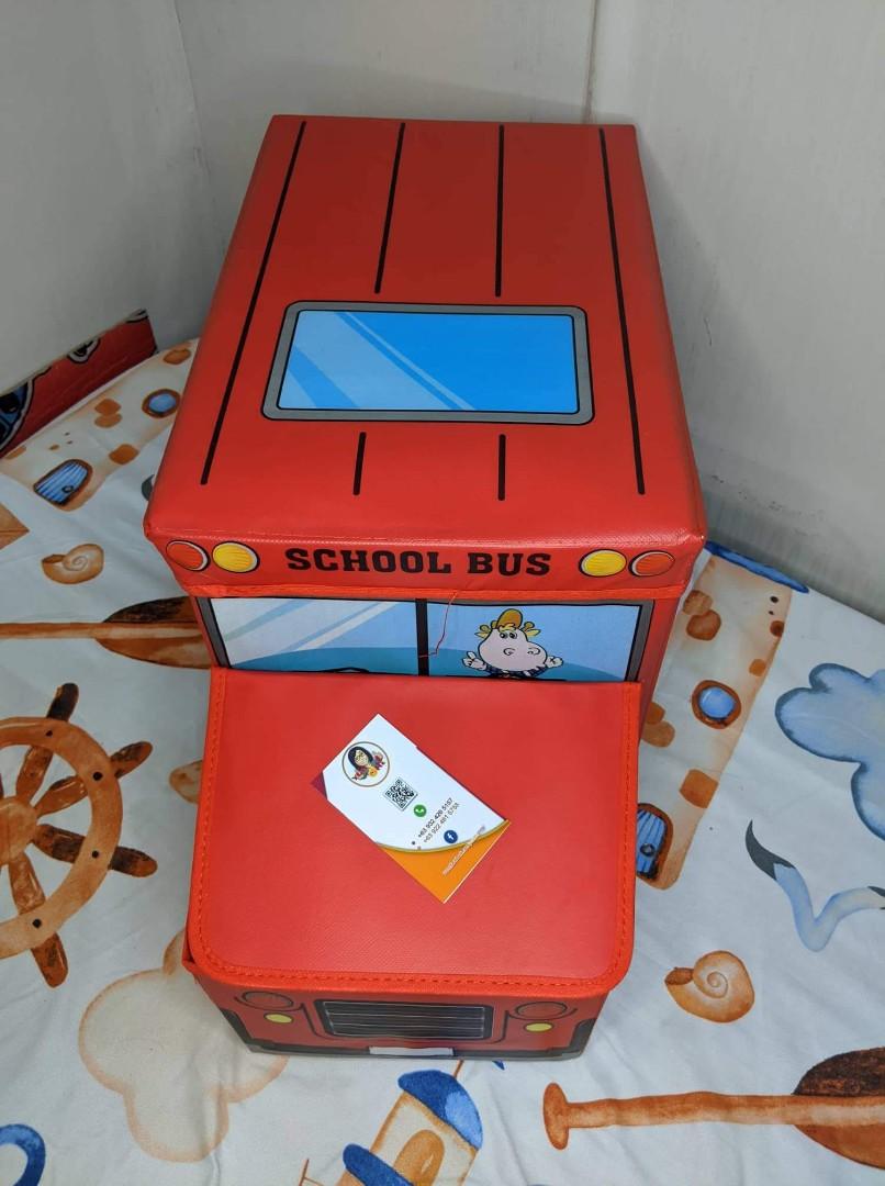 School bus foldable storage box, Furniture & Home Living, Home ...