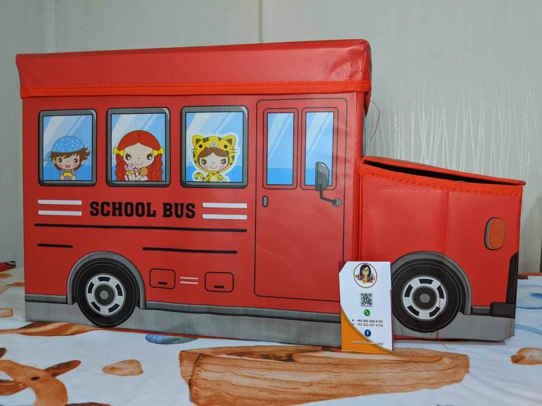 School bus foldable storage box, Furniture & Home Living, Home ...