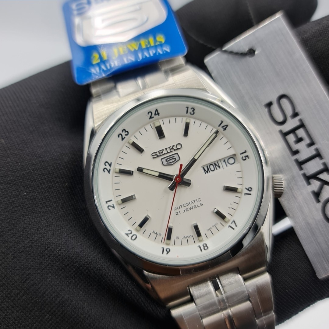 JAPAN MADE Seiko 5 SNK559J Men's Automatic Stainless Steel Watch snk559 ...