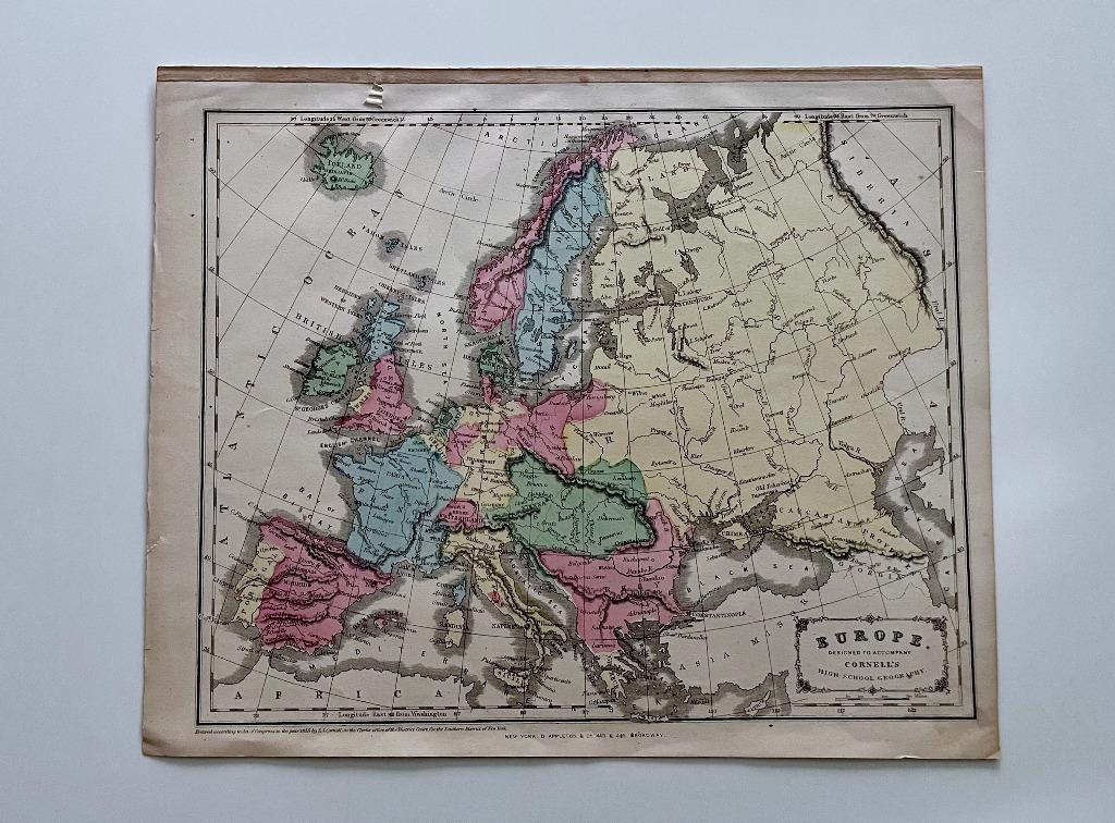 1843 & 1855 Maps of Europe,, Hobbies & Toys, Memorabilia & Collectibles ...