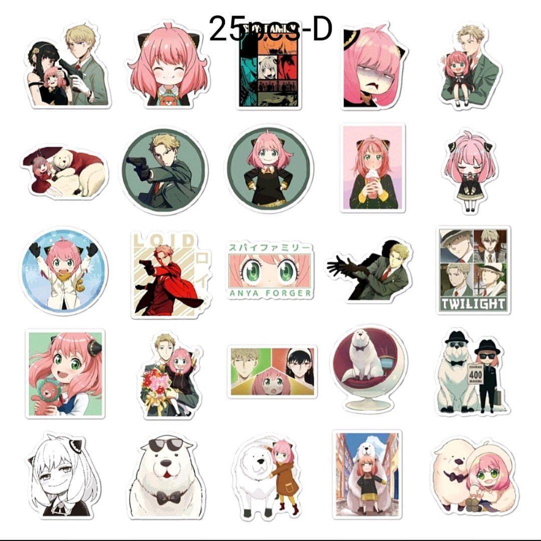 Spy X Family anime manga waterproof stickers / Loid Yor Anya Forger ...