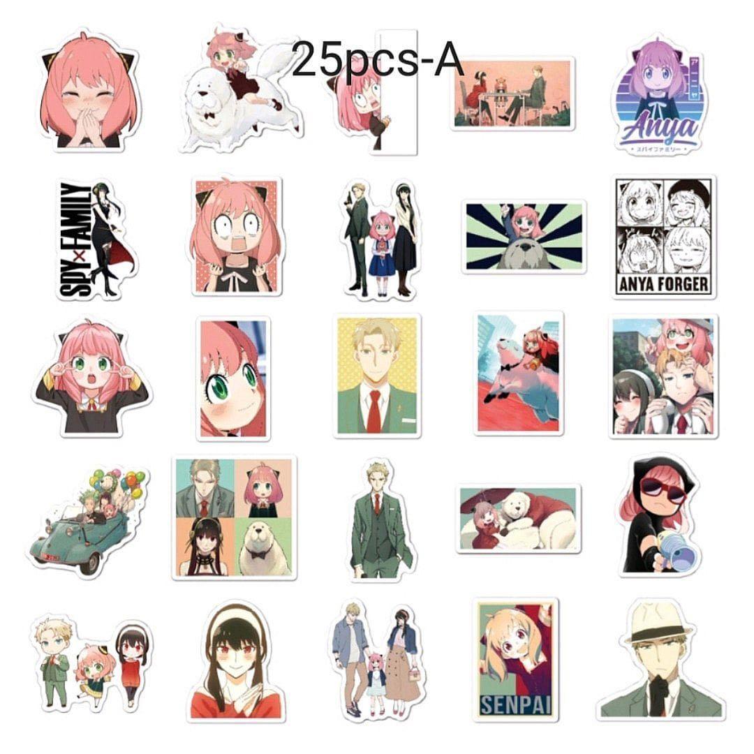 Spy X Family anime manga waterproof stickers / Loid Yor Anya Forger ...