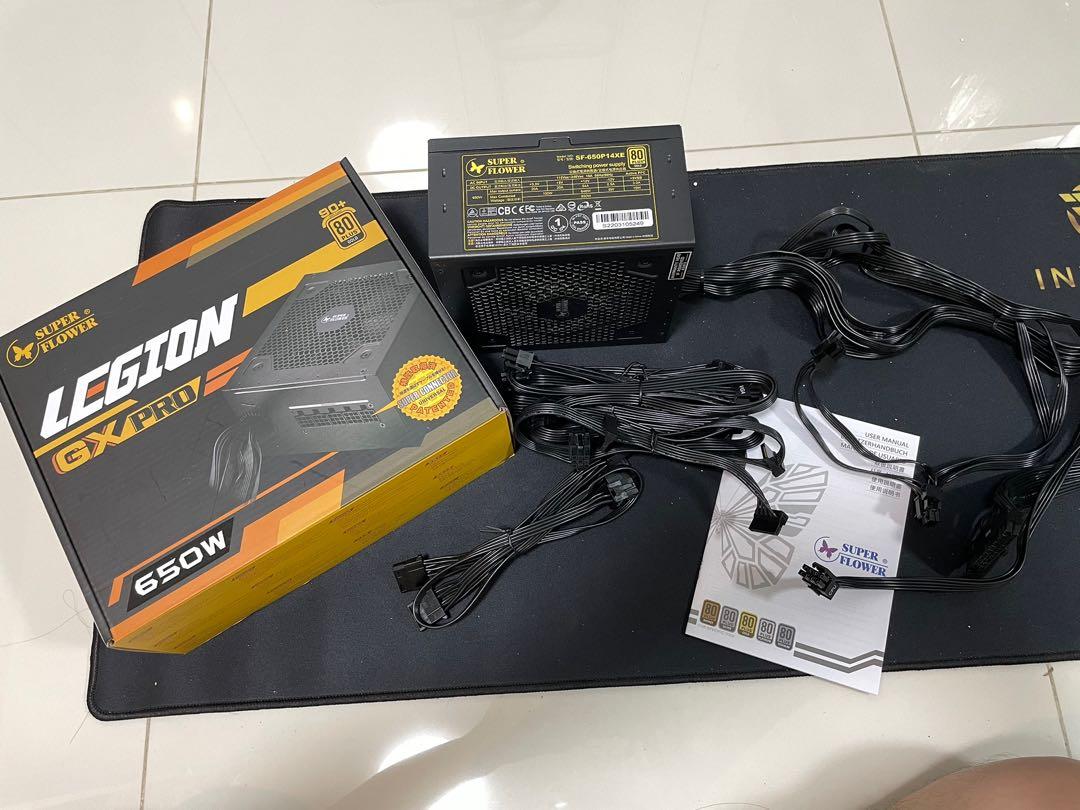 Super Flower PSU 650W Legion GX Pro 80+ Gold, Computers & Tech, Parts ...