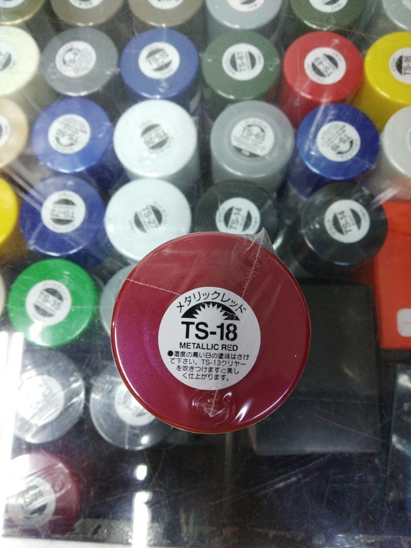 Tamiya TS-18 Metallic Red Spray Paint For Plastic, Hobbies & Toys ...