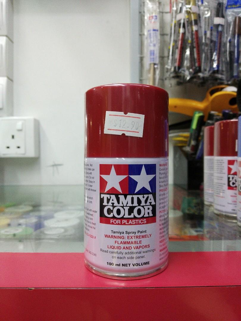 Tamiya TS-18 Metallic Red Spray Paint For Plastic, Hobbies & Toys ...