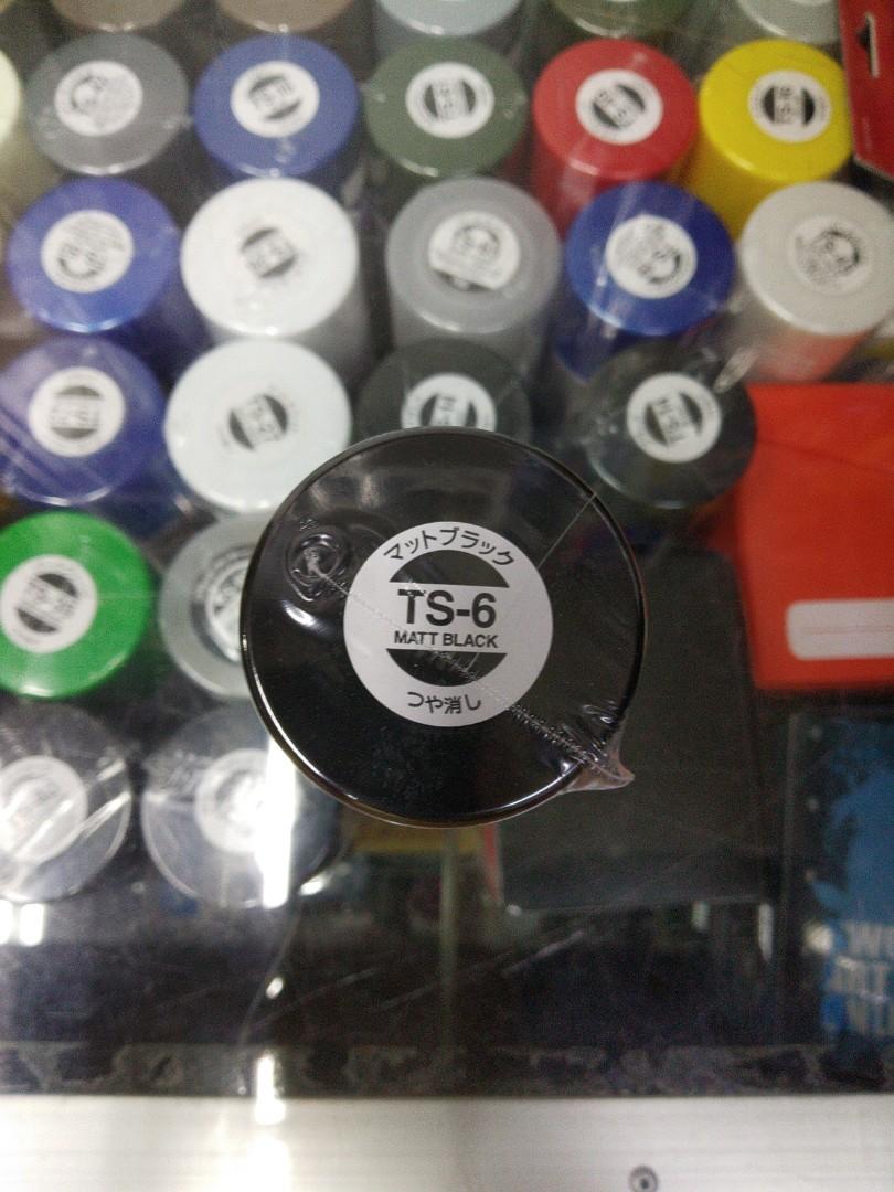 Tamiya TS-6 Matt Black Spray Paint For Plastic, Hobbies & Toys ...