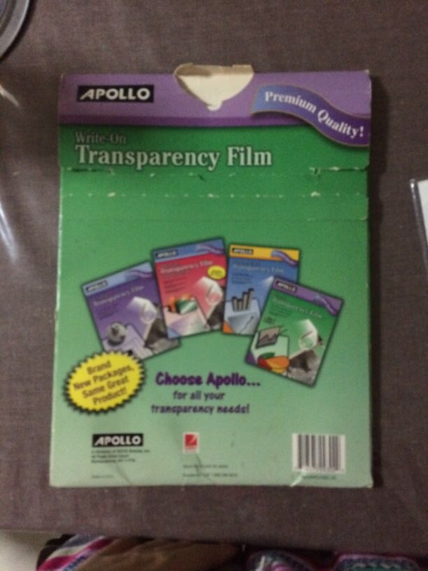 Transparency film, Hobbies & Toys, Stationery & Craft, Stationery ...