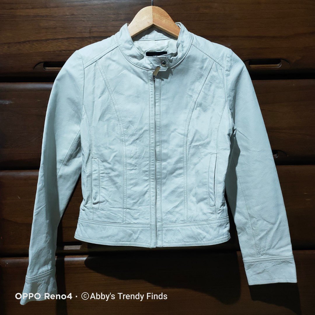 Vicky Couture Leather Jacket, Women's Fashion, Coats, Jackets and Outerwear on Carousell