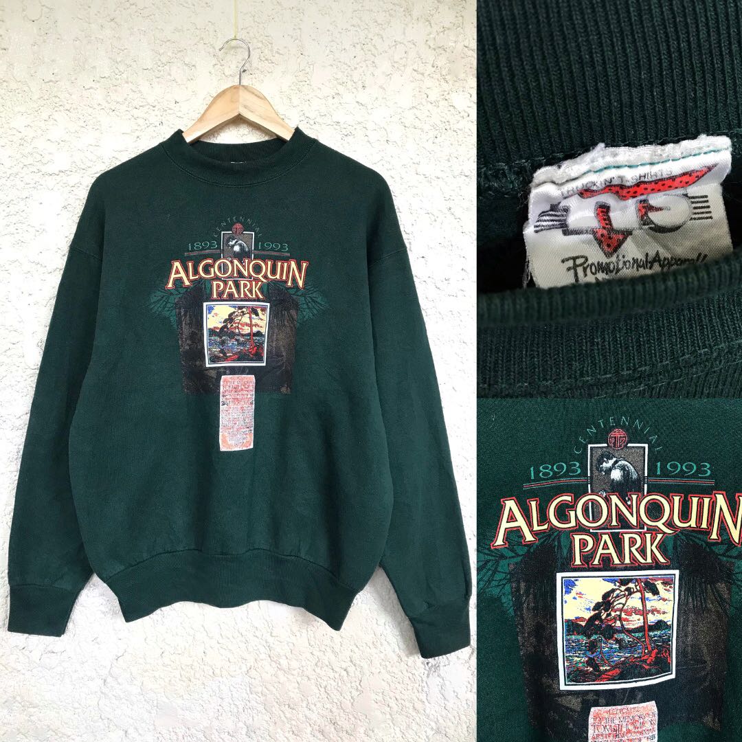VINTAGE 1993 ALGONQUIN PARK SWEATER, Men's Fashion, Coats, Jackets and ...