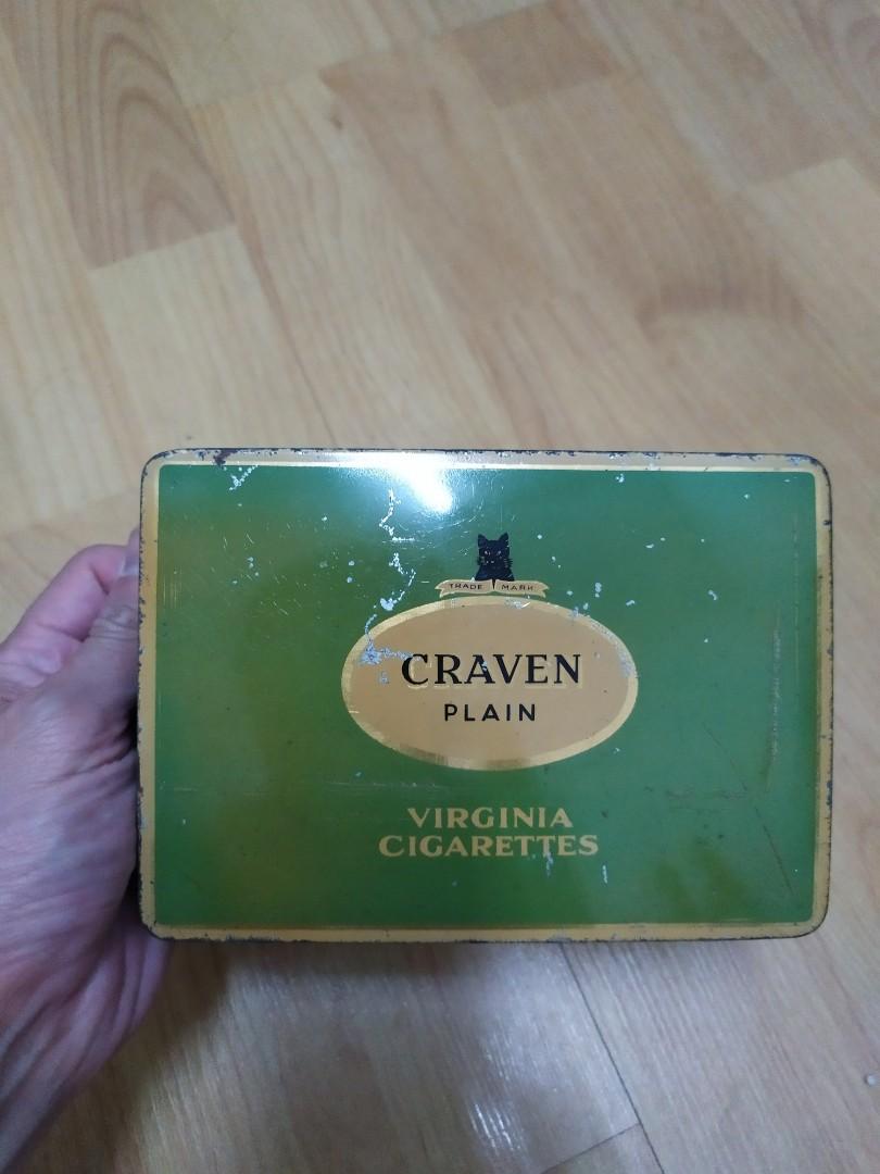 Vintage Craven Plain 100 Cigarettes Tin, Hobbies & Toys, Collectibles ...